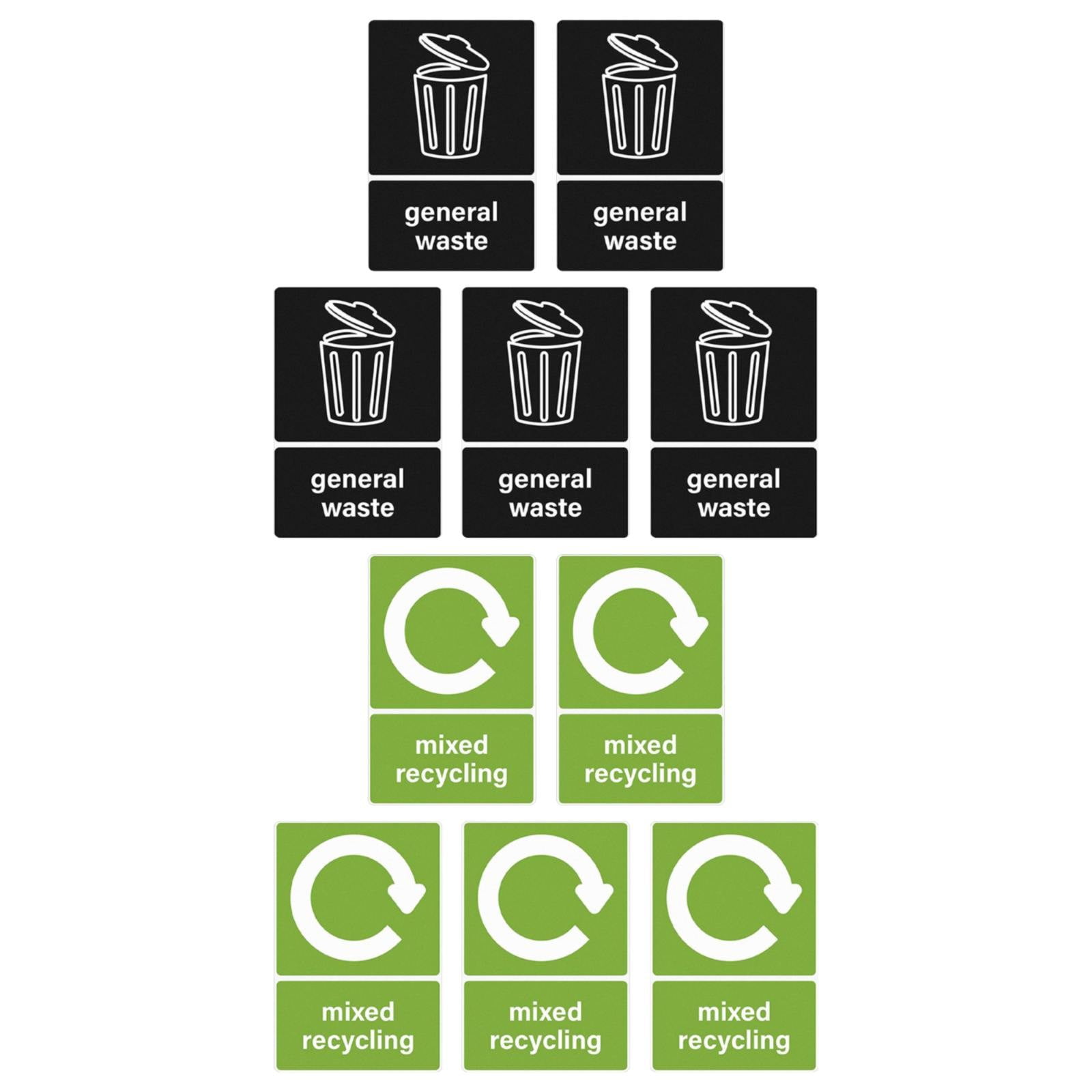 UYUH Stickers Decorations 10 Piece Recycle Adhesive Labels Recycle ...