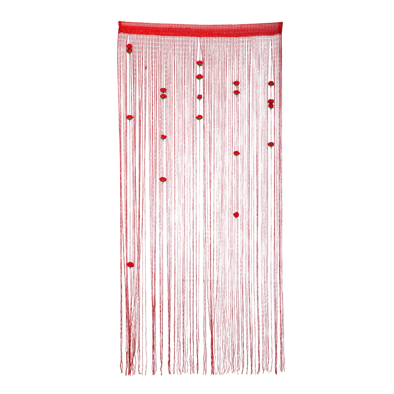 UYUH Thread Door Curtain with Roses Privacy String Curtain for Doorways ...