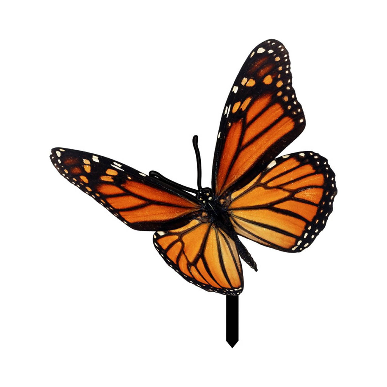UYUH UV-Resistant Butterfly Acrylic Garden Stakes Thick Memorial Ground ...