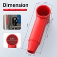 UYWGF-10pcs Red Silicone Stud Terminal Cover Insulated Battery Terminal ...