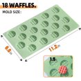 UYWGF-2pcs Silicone Wax Melt Molds, 18 Cavities Mini Eggo Waffle Mold ...