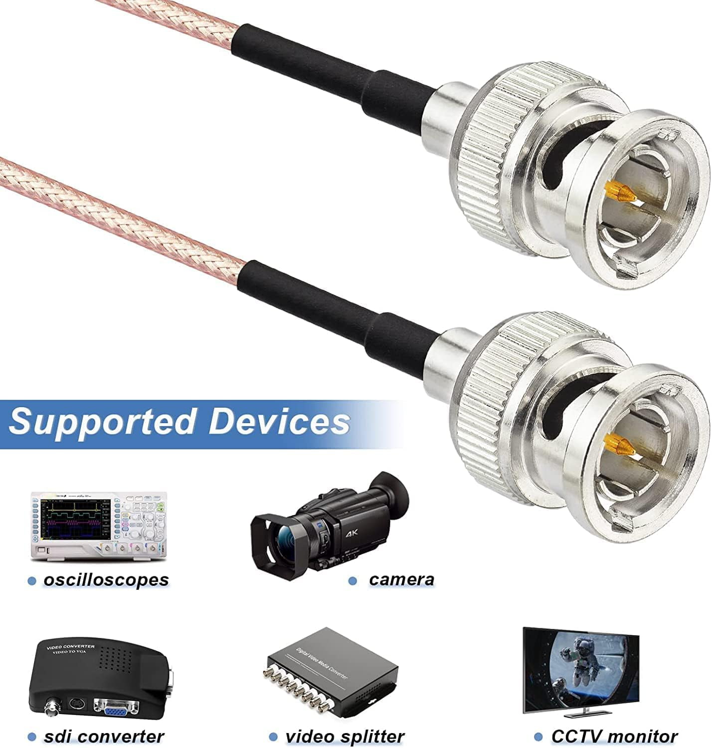UYWGF-3G HD SDI Cable BNC Cable 1ft 30cm 75 ohm for Cameras BMCC Video ...