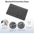 UYWGF-Bluetooth Keyboard, Ultra-Slim Rechargeable Wireless Keyboard for ...