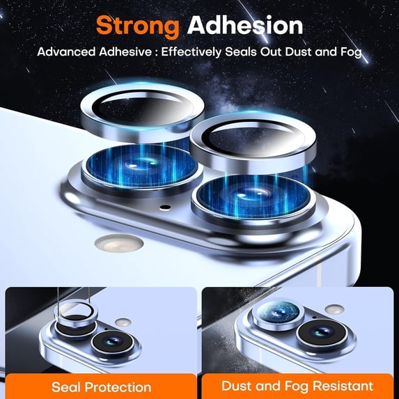 UYWGF-Camera Lens Protector for iPhone 17/16/16 Plus,Tempered Glass ...