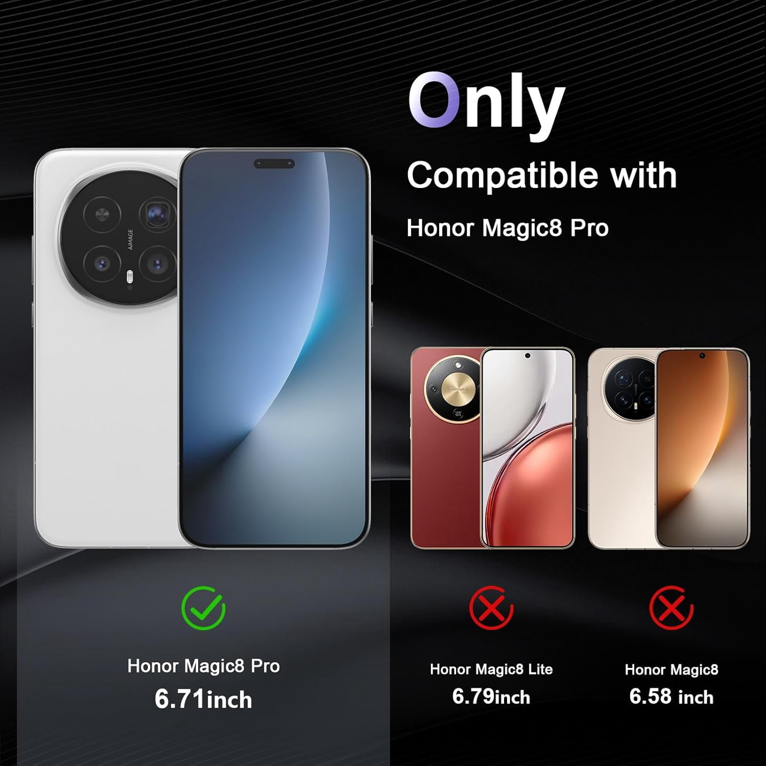 UYWGF-Case for Honor Magic 8 Pro, Military Grade Drop Protection Phone ...