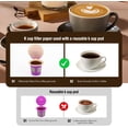 UYWGF-Disposable K Cup Filters with Lid, Coffee Filter Paper for ...