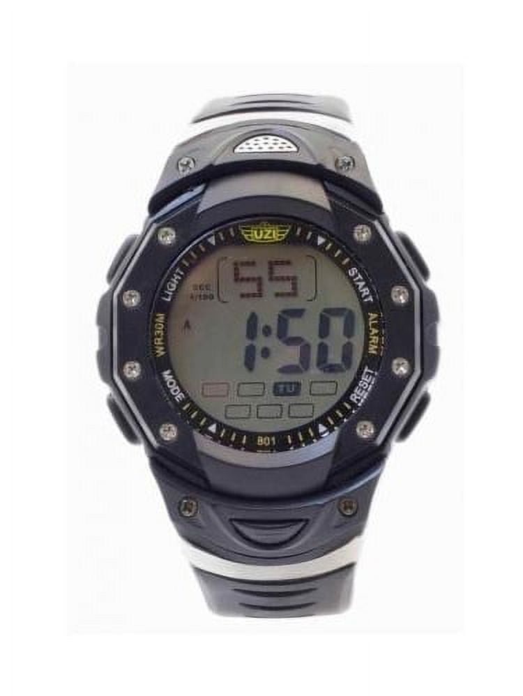 Uzi Mens UZI-W-801 Sports Digital Black Band Watch - Walmart.com