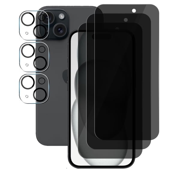 "UZWZW Anti Spy Privacy Screen Protector and Camera Lens Protector Pack ...