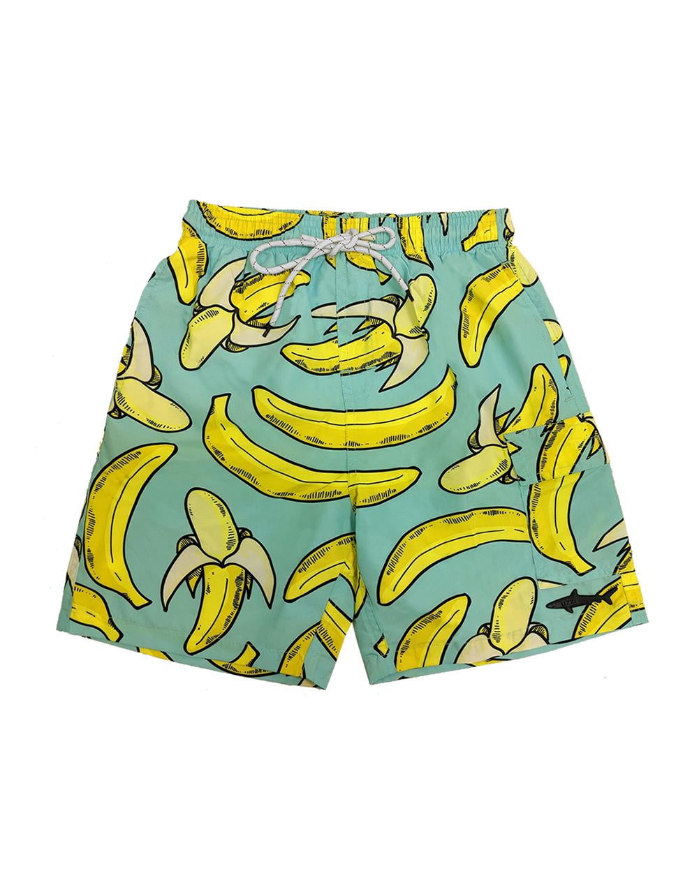 UZZI Kids Swim Shorts Fast Dry Fun Print, Green Banana, Size: 2-4, Uzzi ...