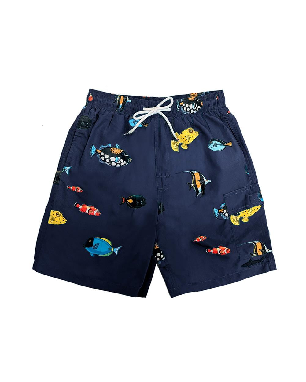 UZZI Kids Swim Shorts Fast Dry Fun Print, Navy, Size: 10-12, Uzzi ...