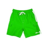 UZZI Kids Swim Shorts Fast Dry Fun Print, Neon Green, Size: 4-6, Uzzi ...