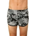 UZZI Mens Swim Trunks Nylon Boxer Shorts Running Shorts, Camo Black ...