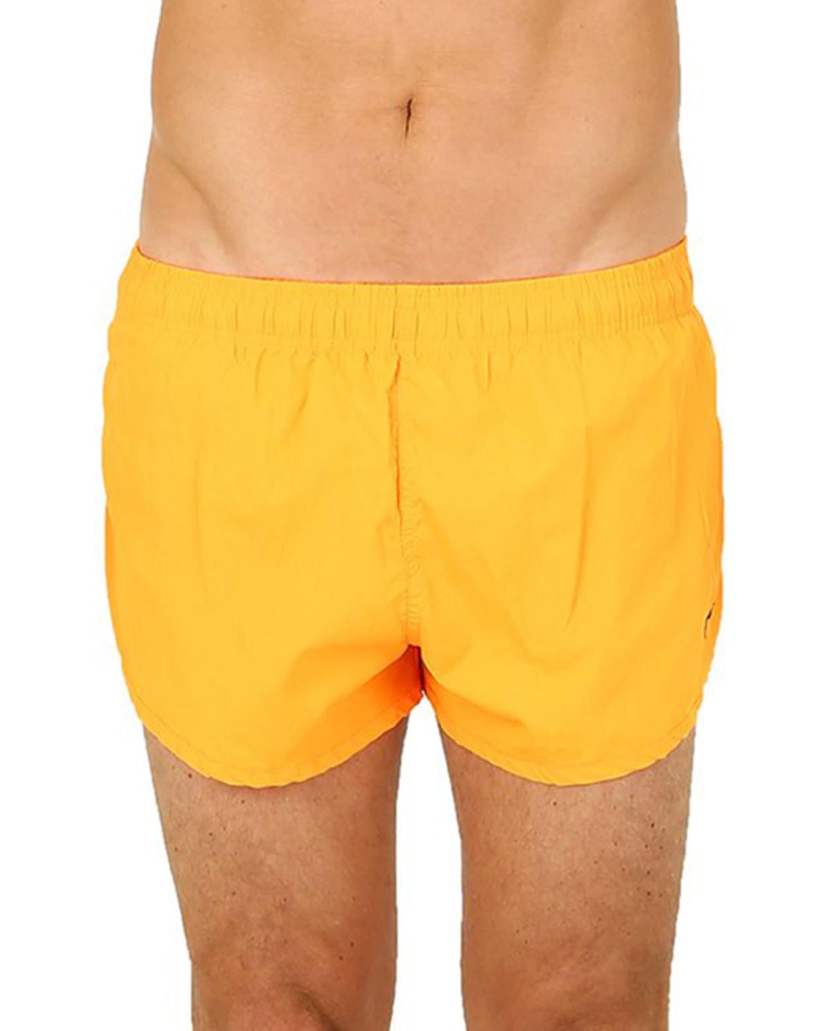UZZI Mens Swim Trunks Nylon Boxer Shorts Running Shorts, Orange, Size ...