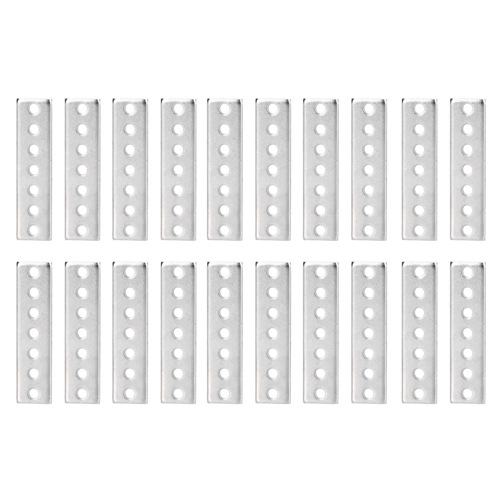 Uadme 20Pcs Flat Bracket - Galvanized Steel High Strength Bending ...