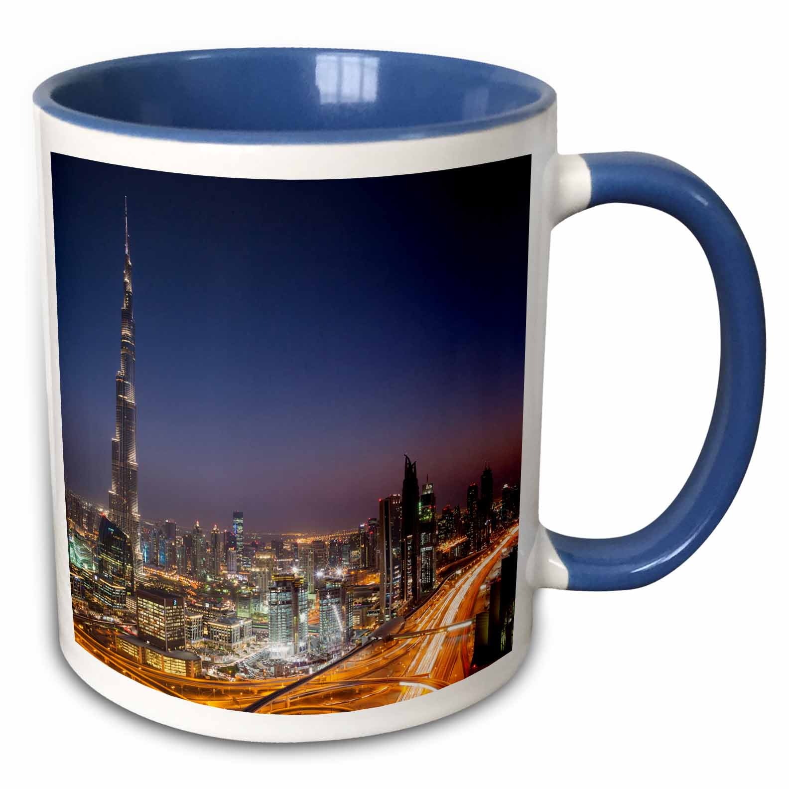 3drose, Uae, Downtown Dubai. Elevated View Over Sheikh Zayed Road ...