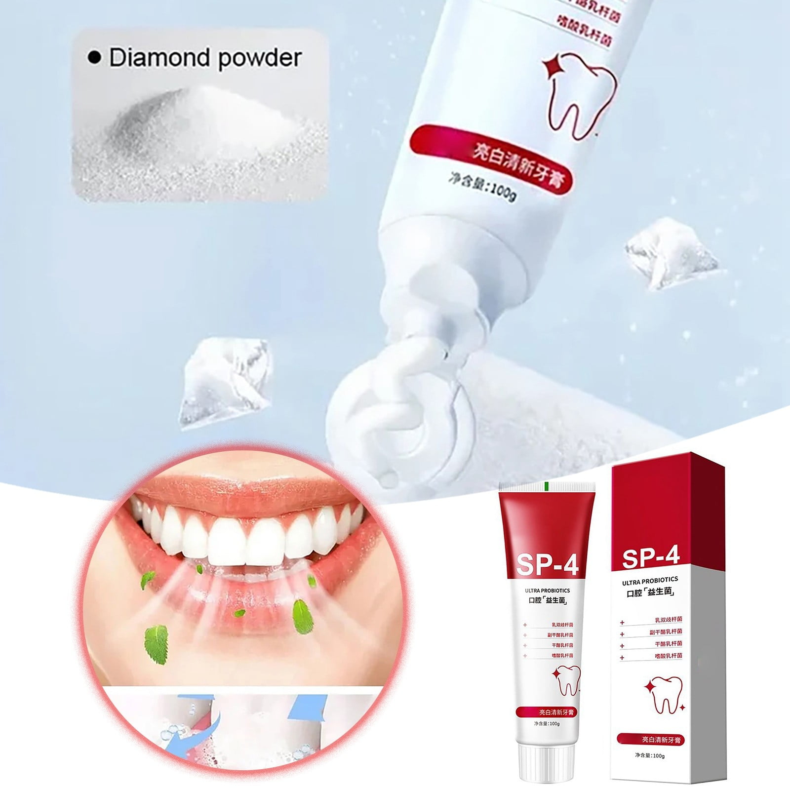 Uaeog Sp 4 Toothpaste Sp 4 Toothpaste Fresh Breath Toothpaste Natural ...