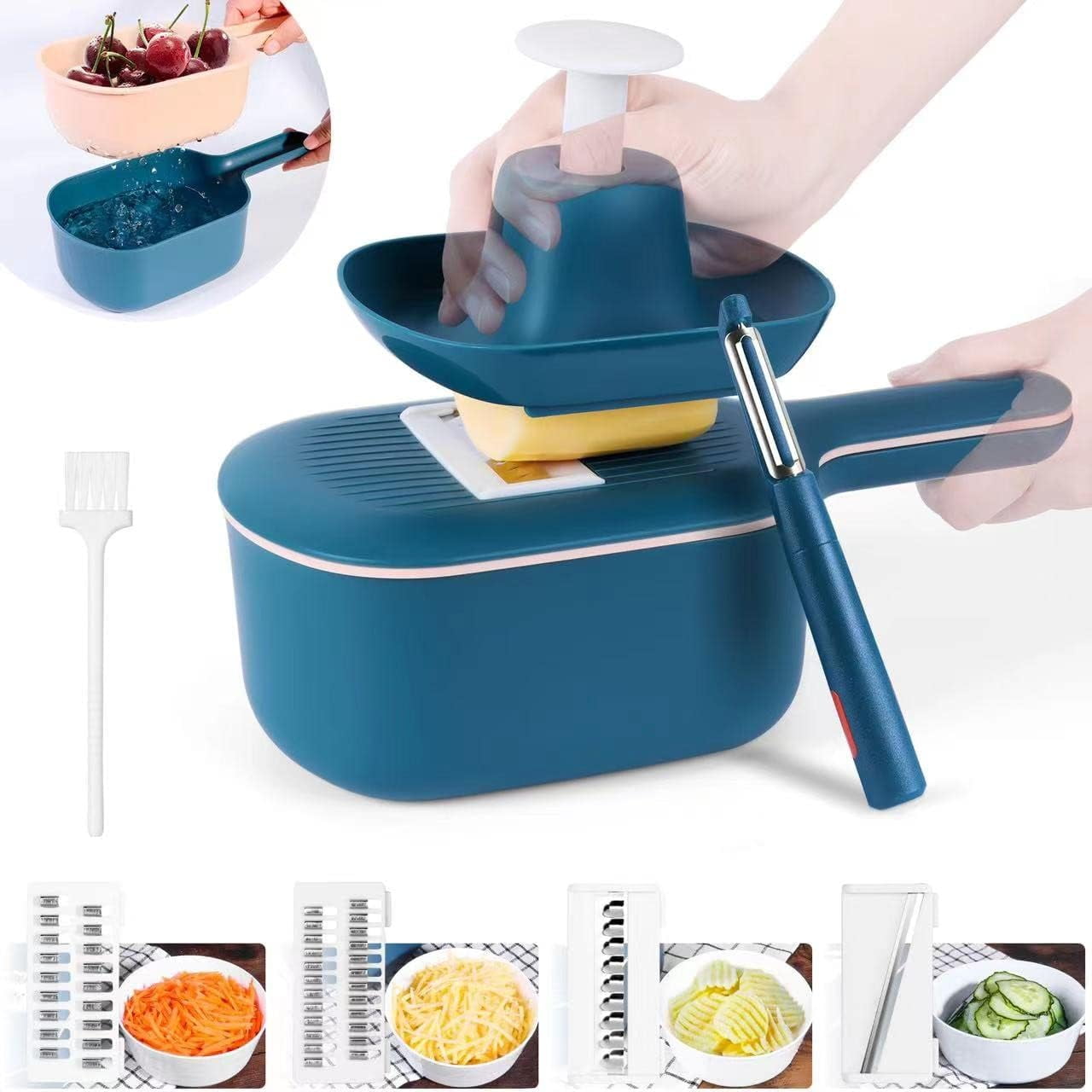 Uamector Mandoline Food Slicer, Potato Slicer, Vegetable Slicer ...