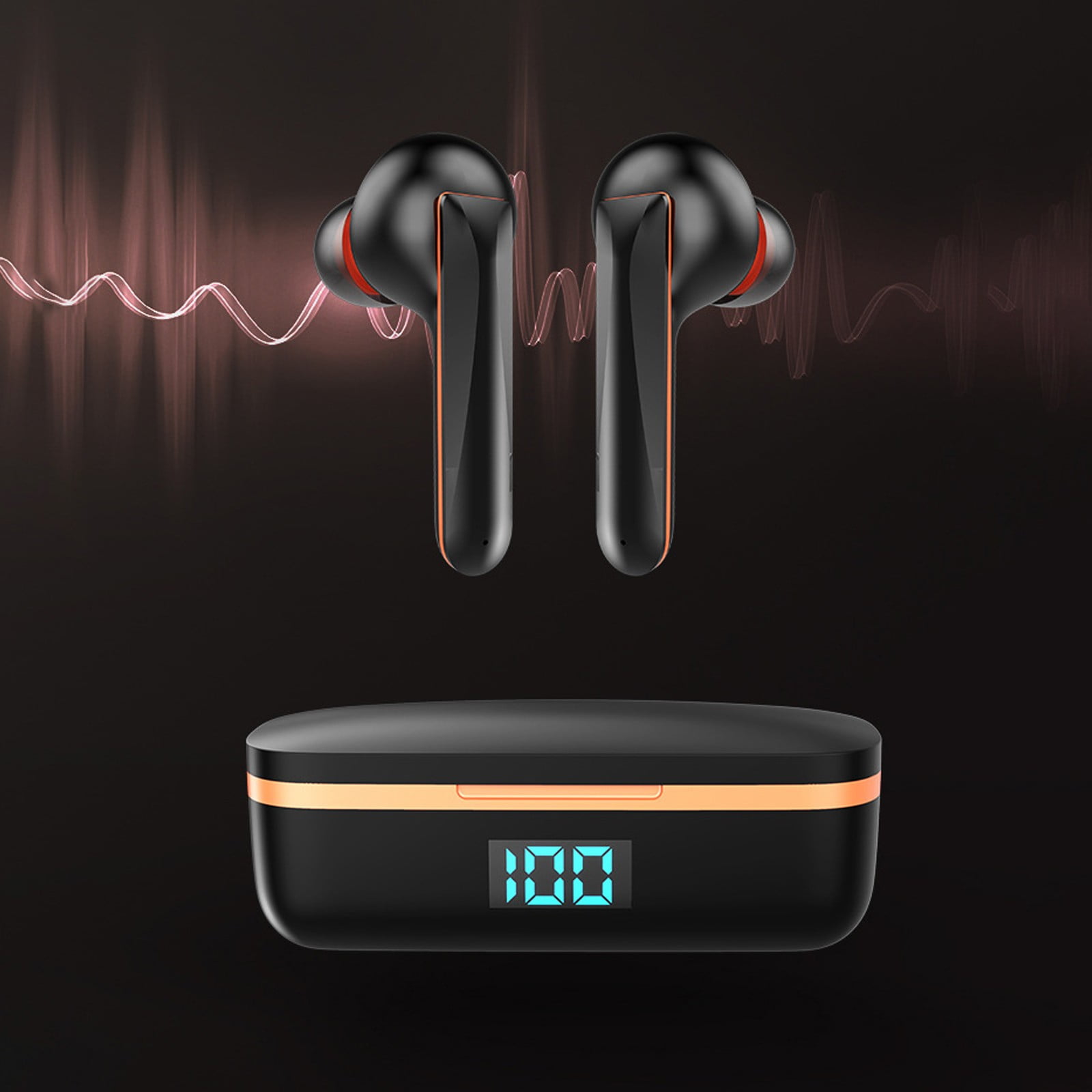 Uandlove Bluetooth Headphones Noise Cancelling,Mini Slim In Ear ...