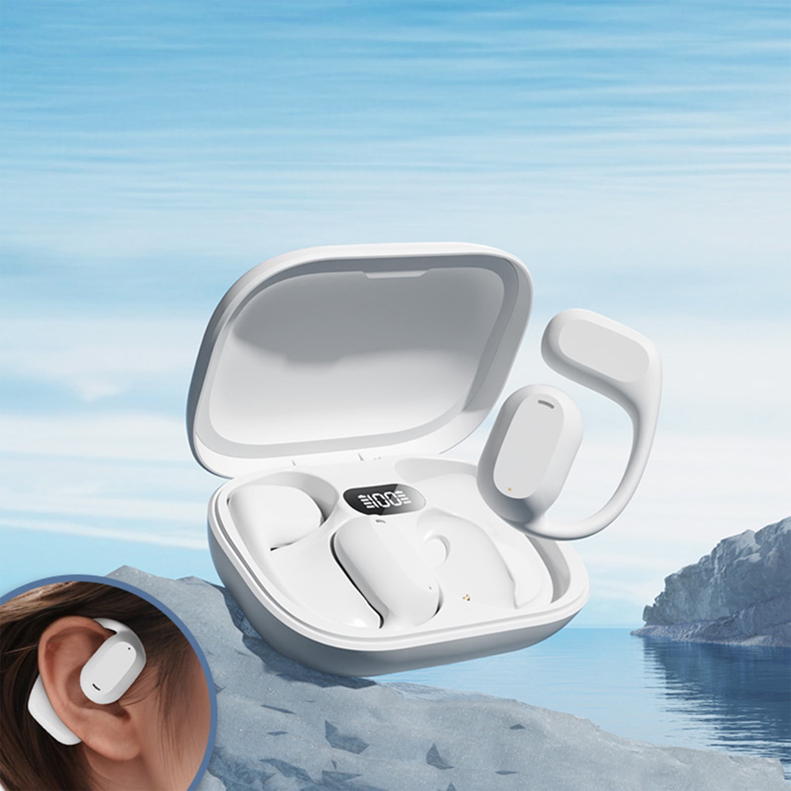 Uandlove Bluetooth Headset for Cell Phone,Wireless Earbuds Bluetooth 5. ...