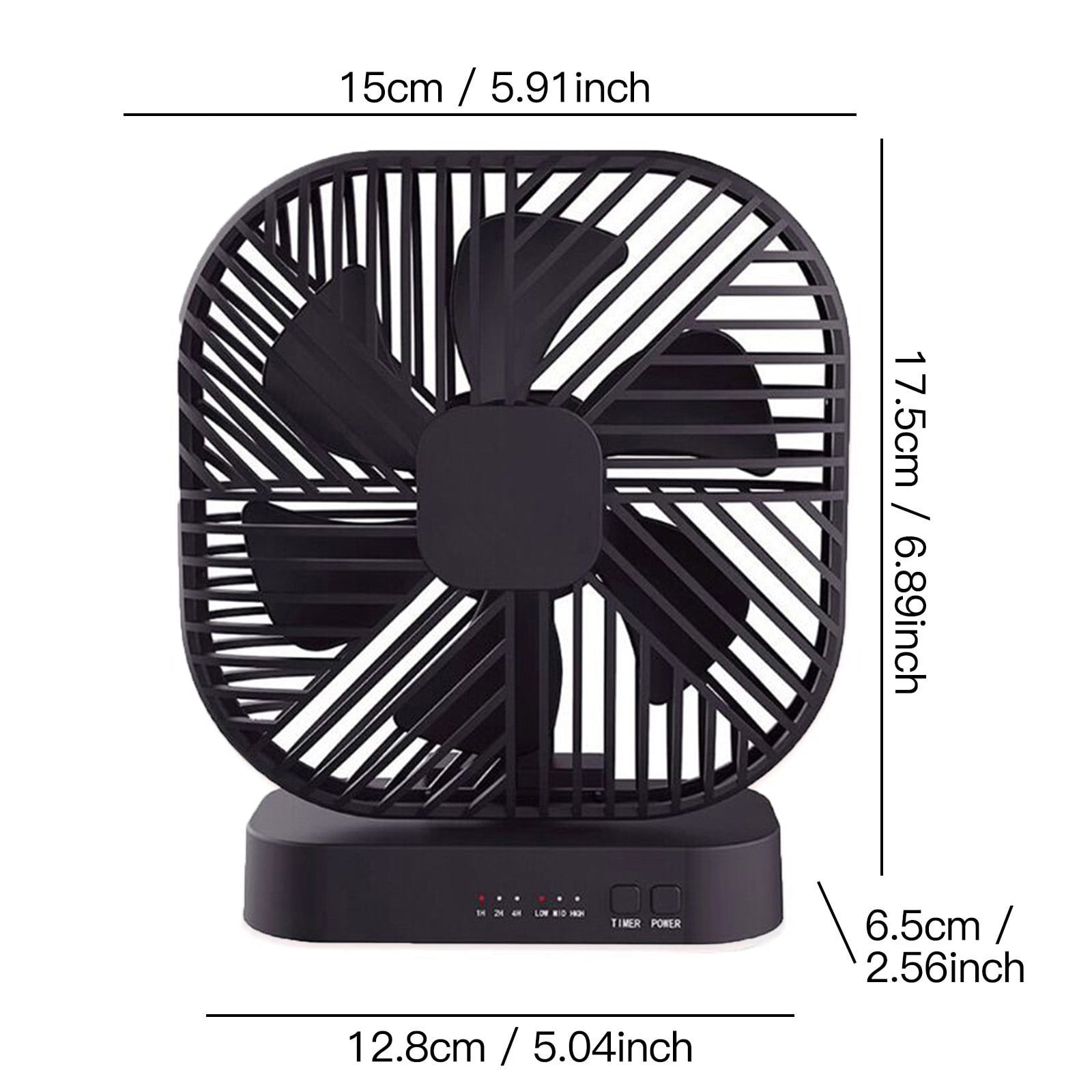 Uandlove Personal Fan Neck,Magnetic USB Fan USB Or AA Battery Powered ...