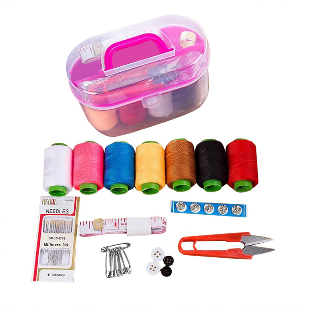 Uanit 10 Piece Portable Sewing Box and Kit For Daily Use at Home Hand ...