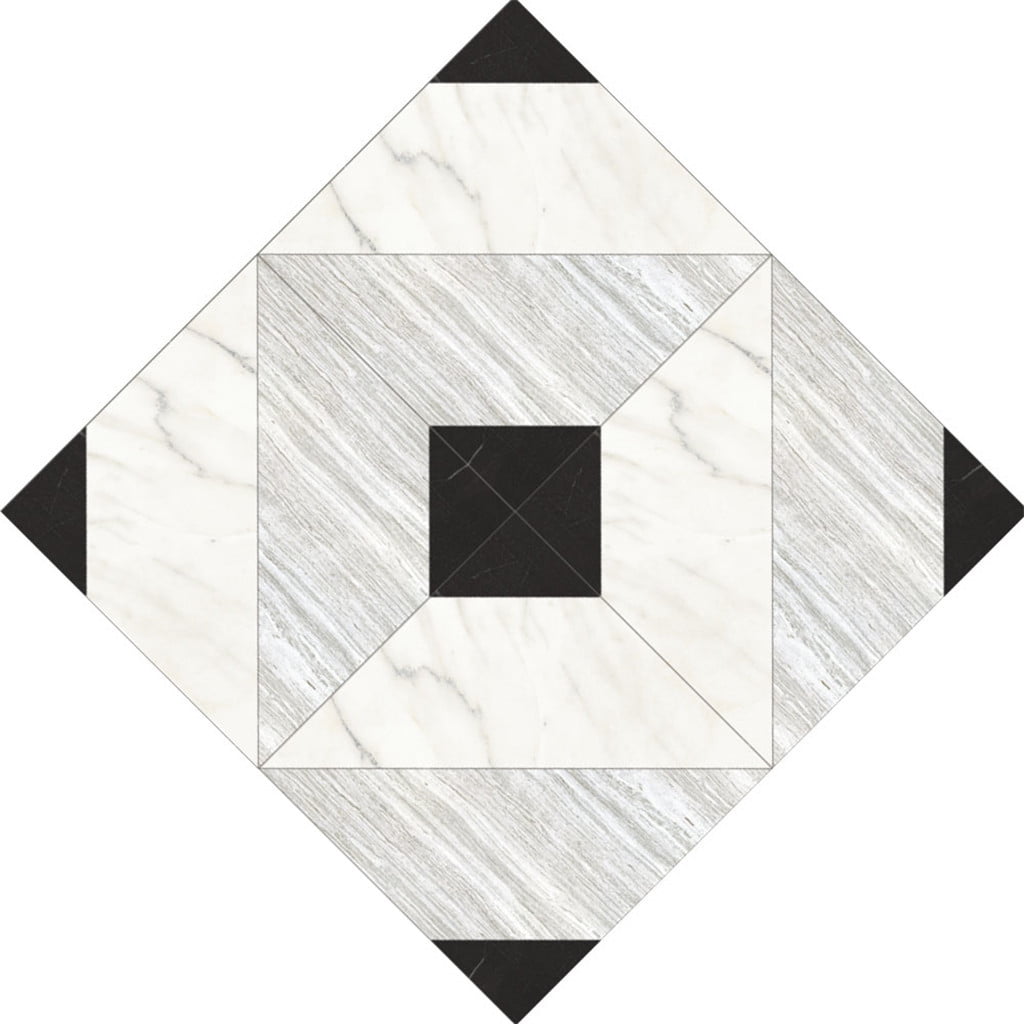 Uanit 10 Piece Set Of Floor Tile Diagonal Stickers Stick Self Pcs/Set ...