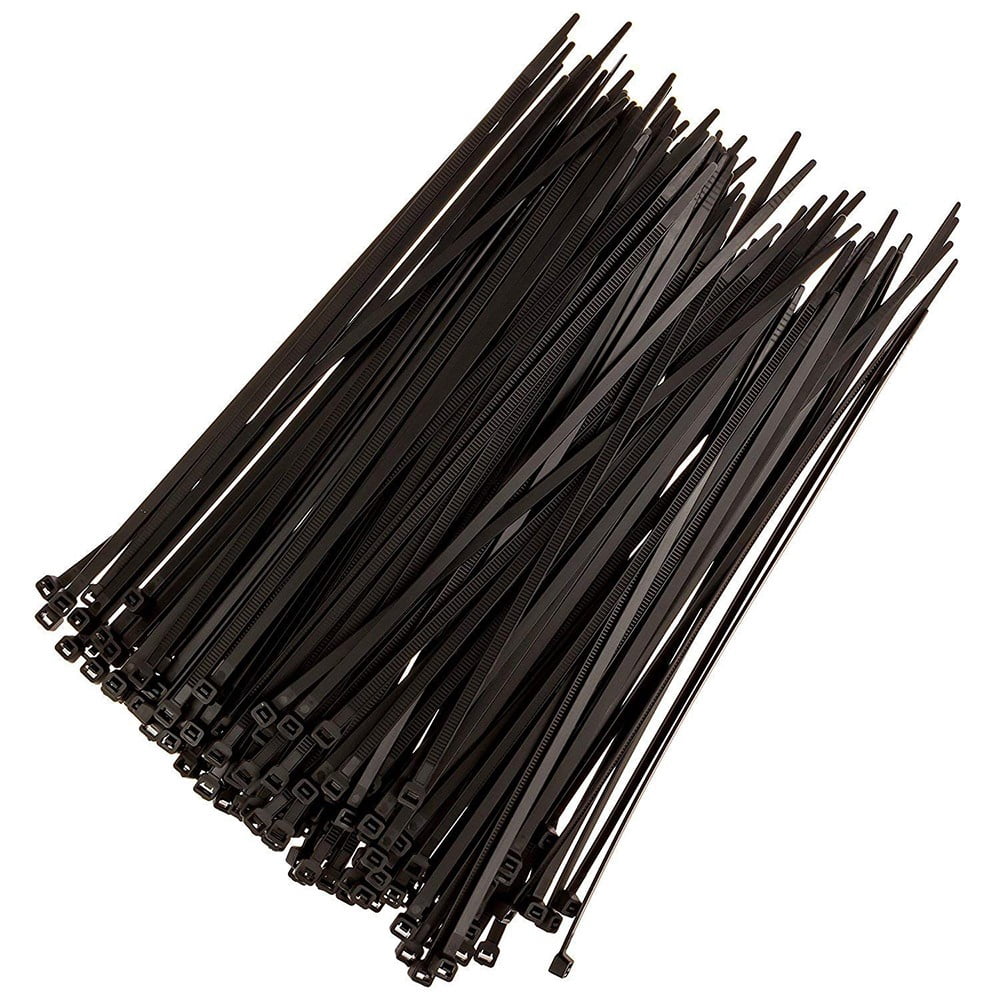 Uanit 100 Pack Heavy Duty Black Cable Ties Assorted Sizes 6-Inch Nylon ...