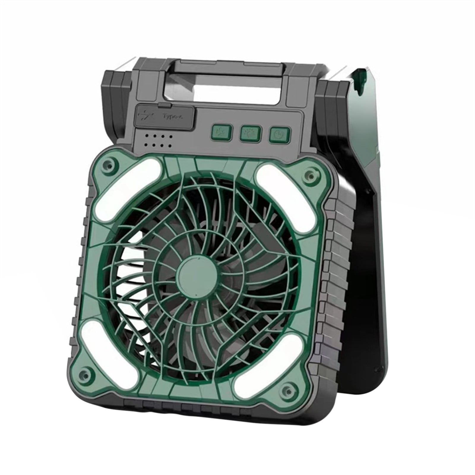 Uanit 10000mAh Solar Powered Camping Fan with LED Lantern Powerful Wind ...