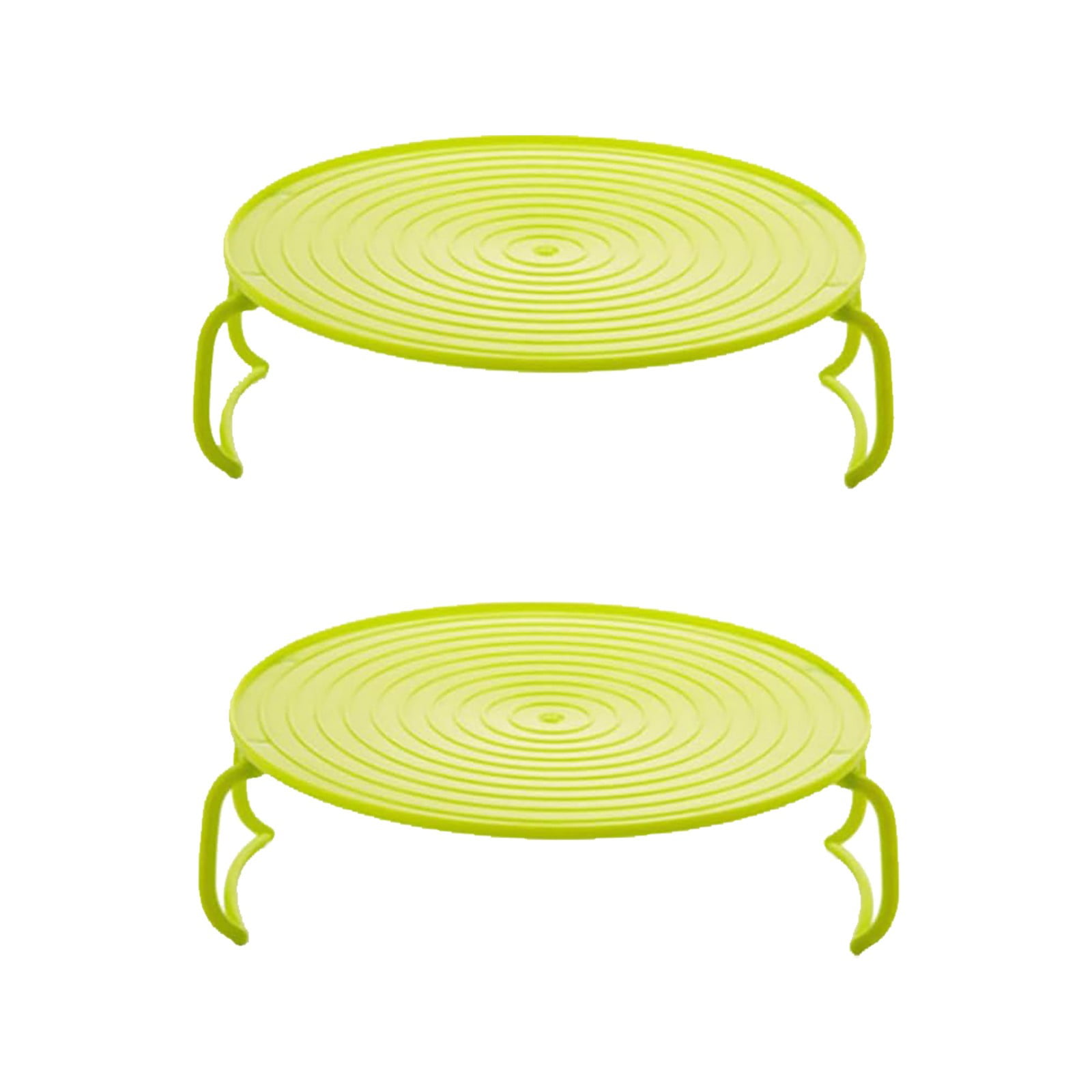 Uanit 2 Pack Microwave Folding Tray Plate Stacker, Plastic Microwave ...