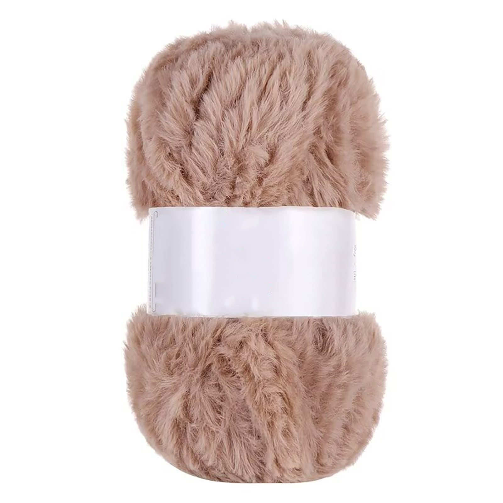 Uanit 2 Skeins Premium Super Soft Fur Yarn Chunky Fluffy Faux Fur Yarn ...