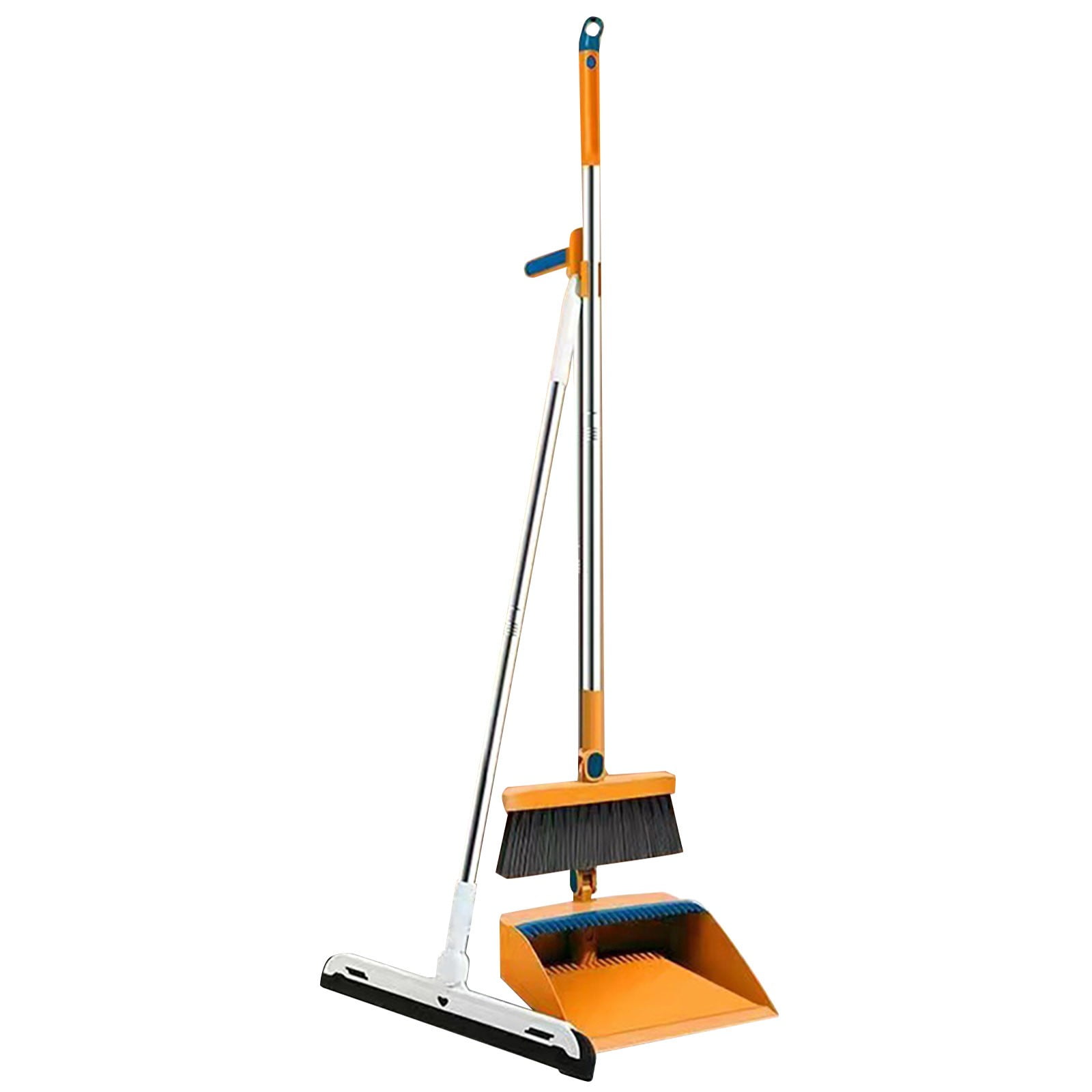 Uanit 3 Piece Broom Set With Dustpan Combo and For Home Stand Up Floor ...
