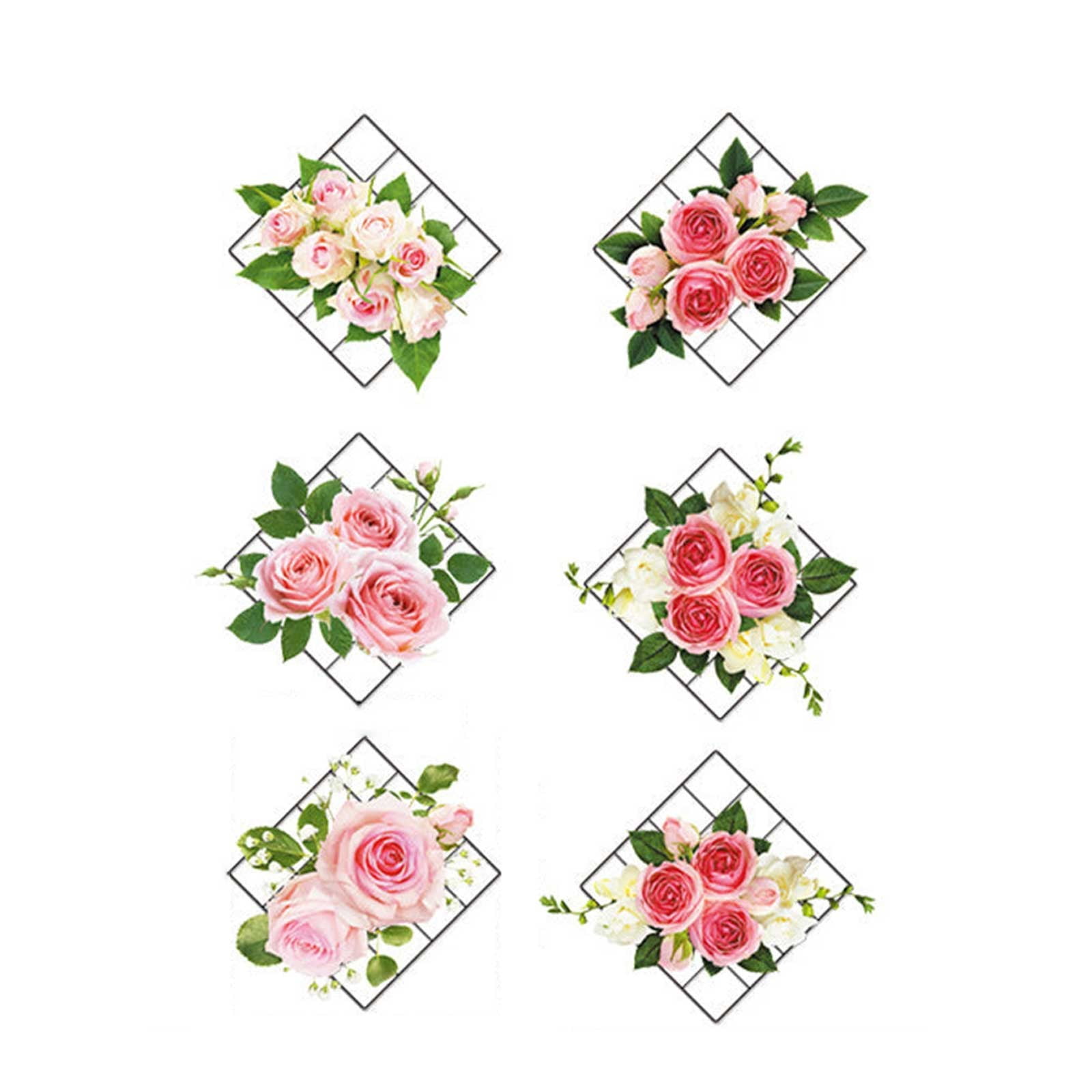 Uanit 3D Green Plant Wall Sticker Plantes Natural Wind Stickers Leaves ...