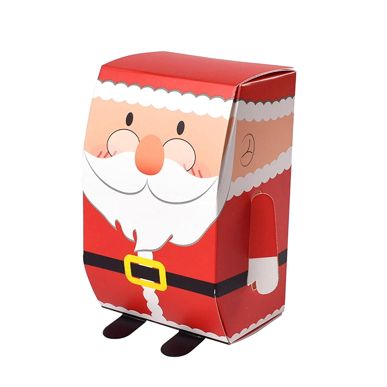 Uanit 3D Santa Christmas Box Decoration Xmas Decorative Stacking Boxes ...