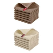 Versatility Red Microfiber Kitchen Dishcloths, 4 Piece Set, 12x12 Inch ...