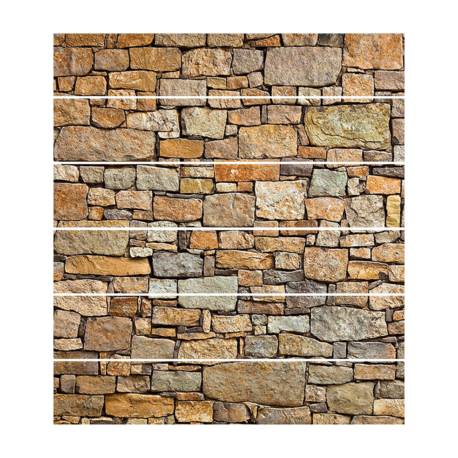 Uanit 6 Pcs Creative Stone Step Decoration Wall Sticker Stair Stickers ...