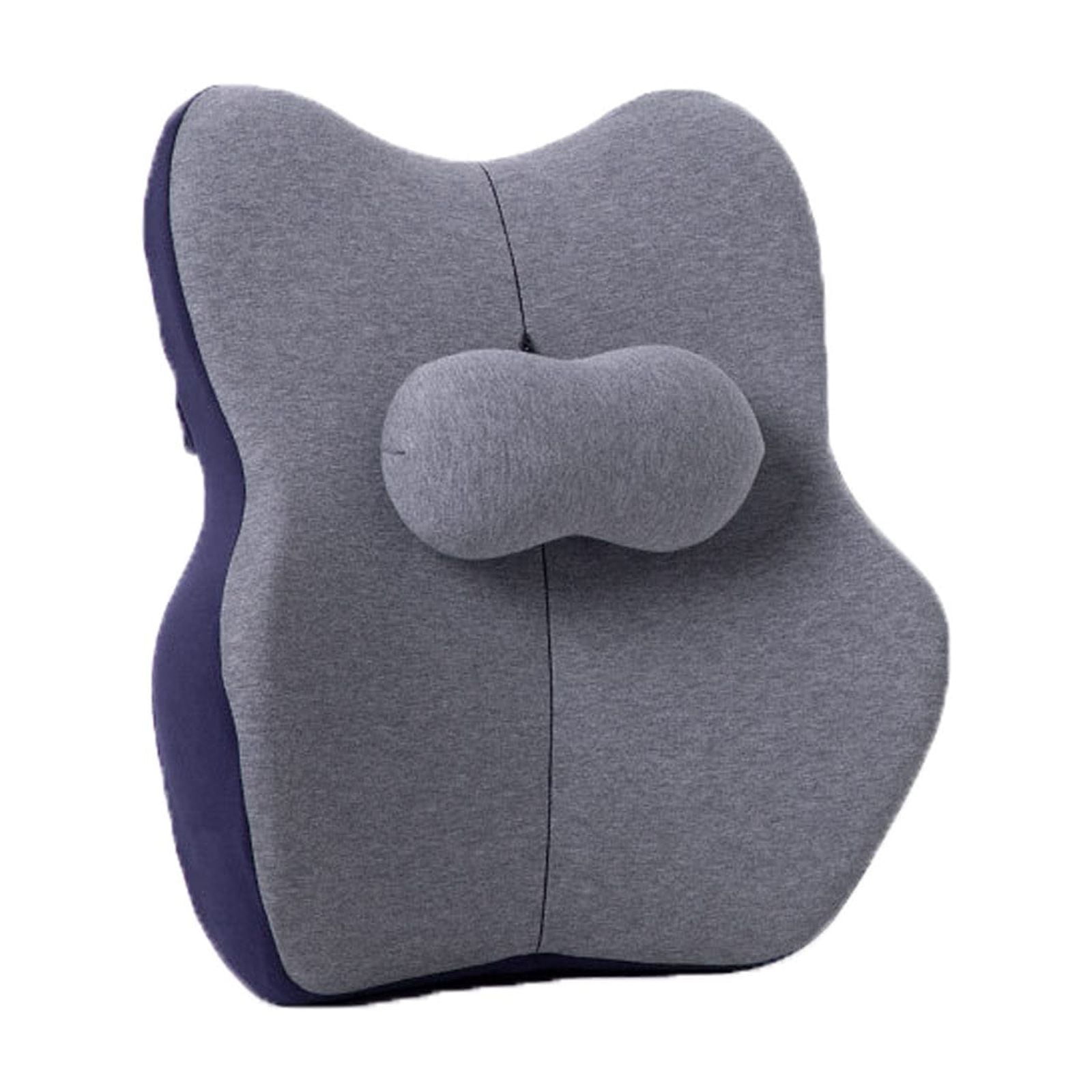 Uanit Adjustable Lumbar Support Pillow with Memory Foam Ergonomic Back ...