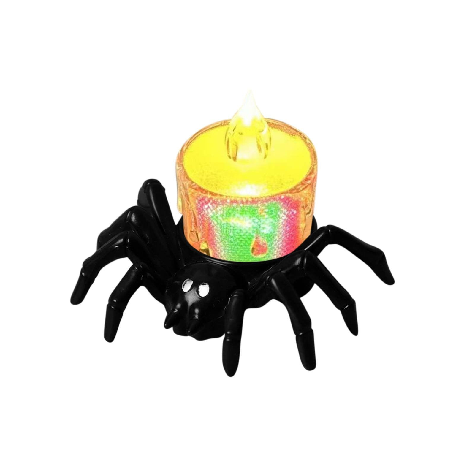 Uanit Battery Operated Halloween Spider Candles Light - Flameless ...