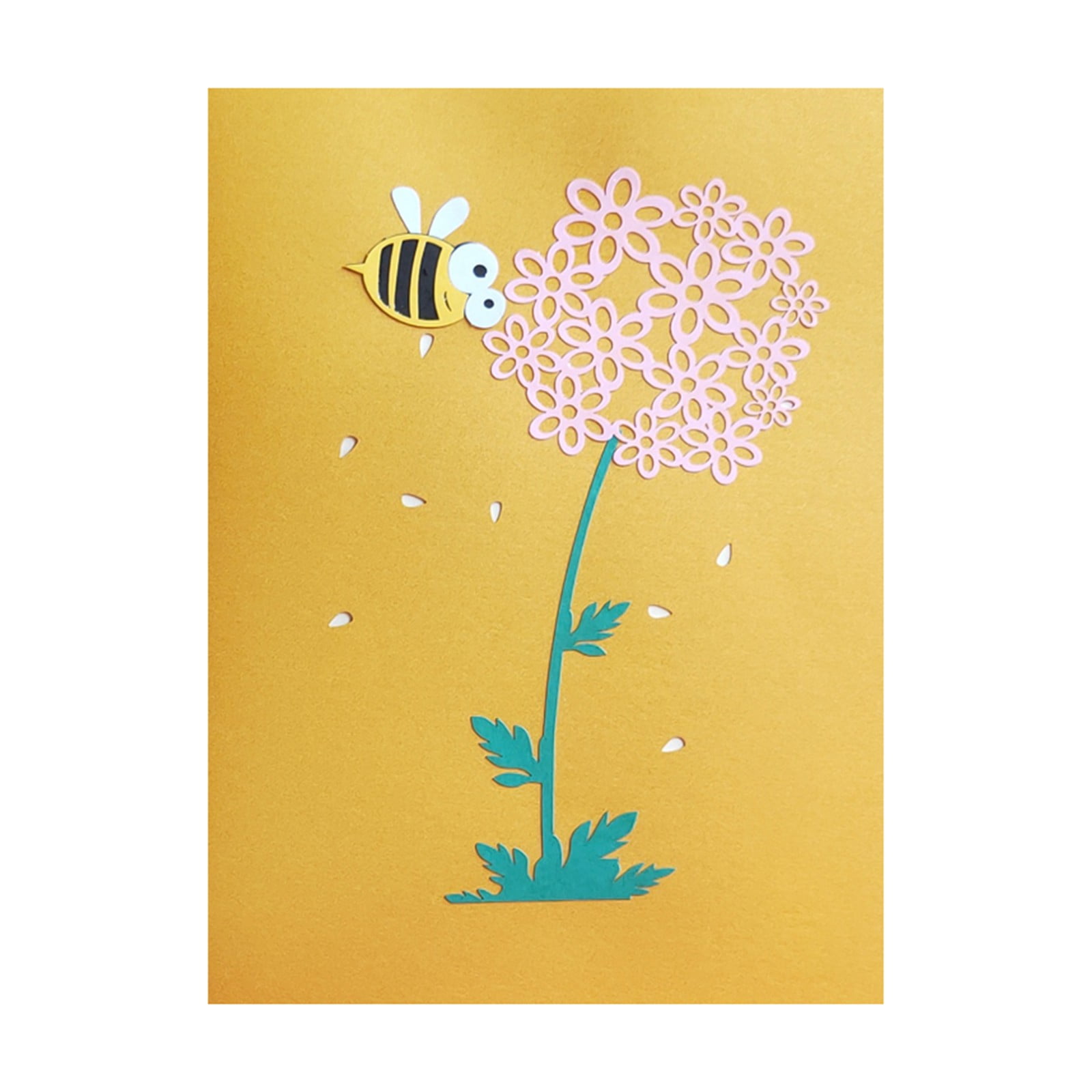 Uanit Bee Day Greeting Card Creative 3D Three Paper Carving Festival ...