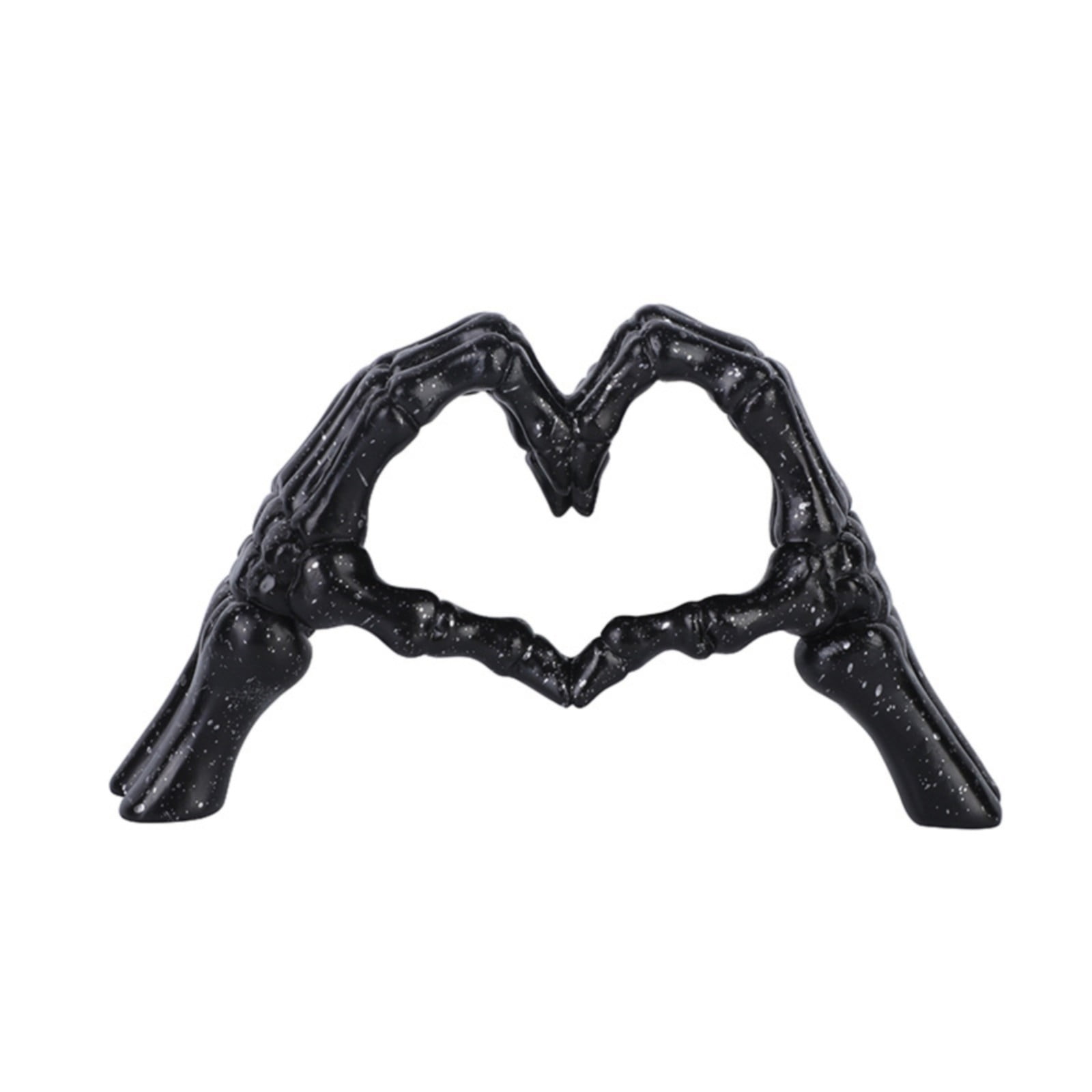 Uanit Black Hand Gesture Desk Statues Love Ornaments,Skull Couple ...