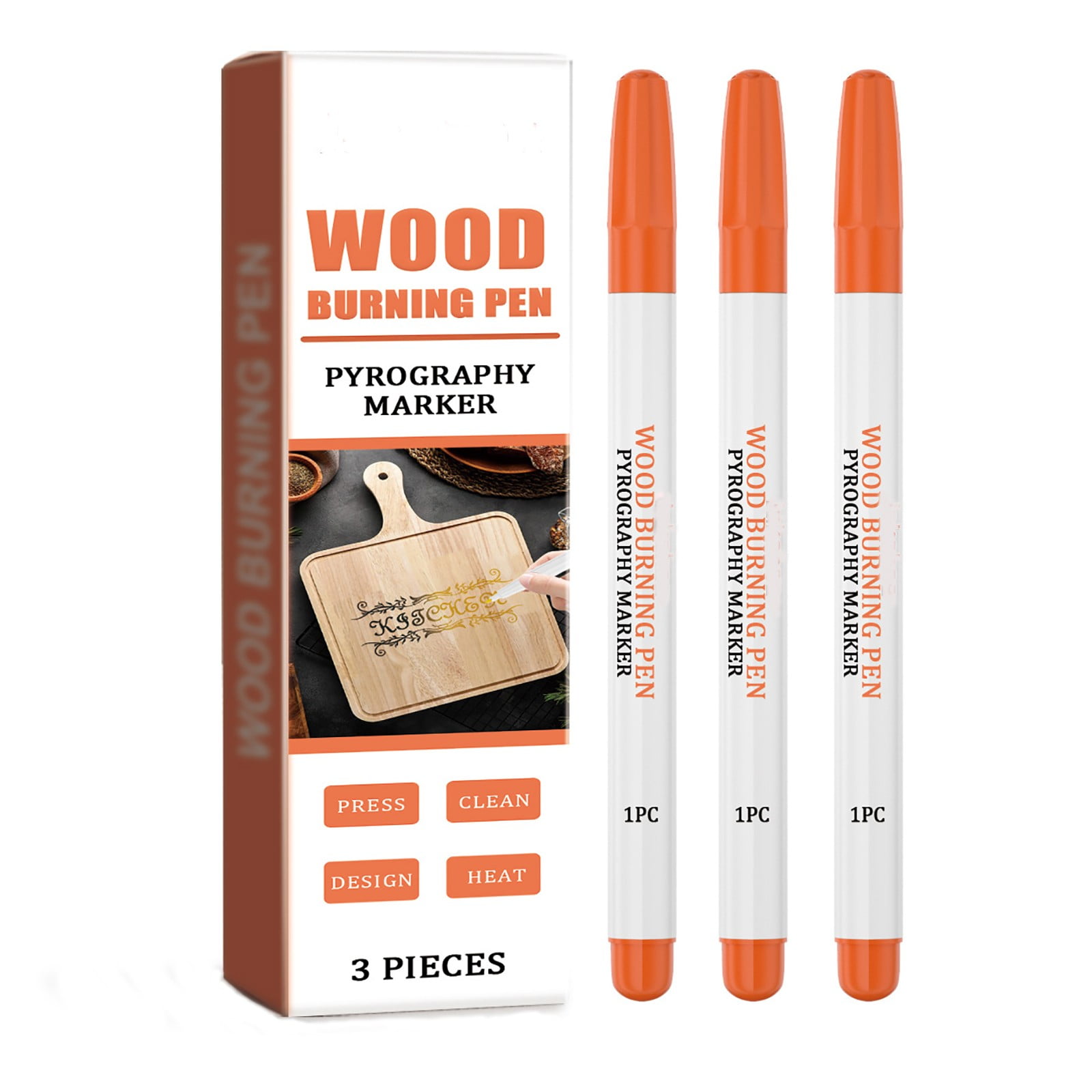 Uanit Burning Pyrography Pen 3 Pieces Wood Burning Marker Wood Burning ...