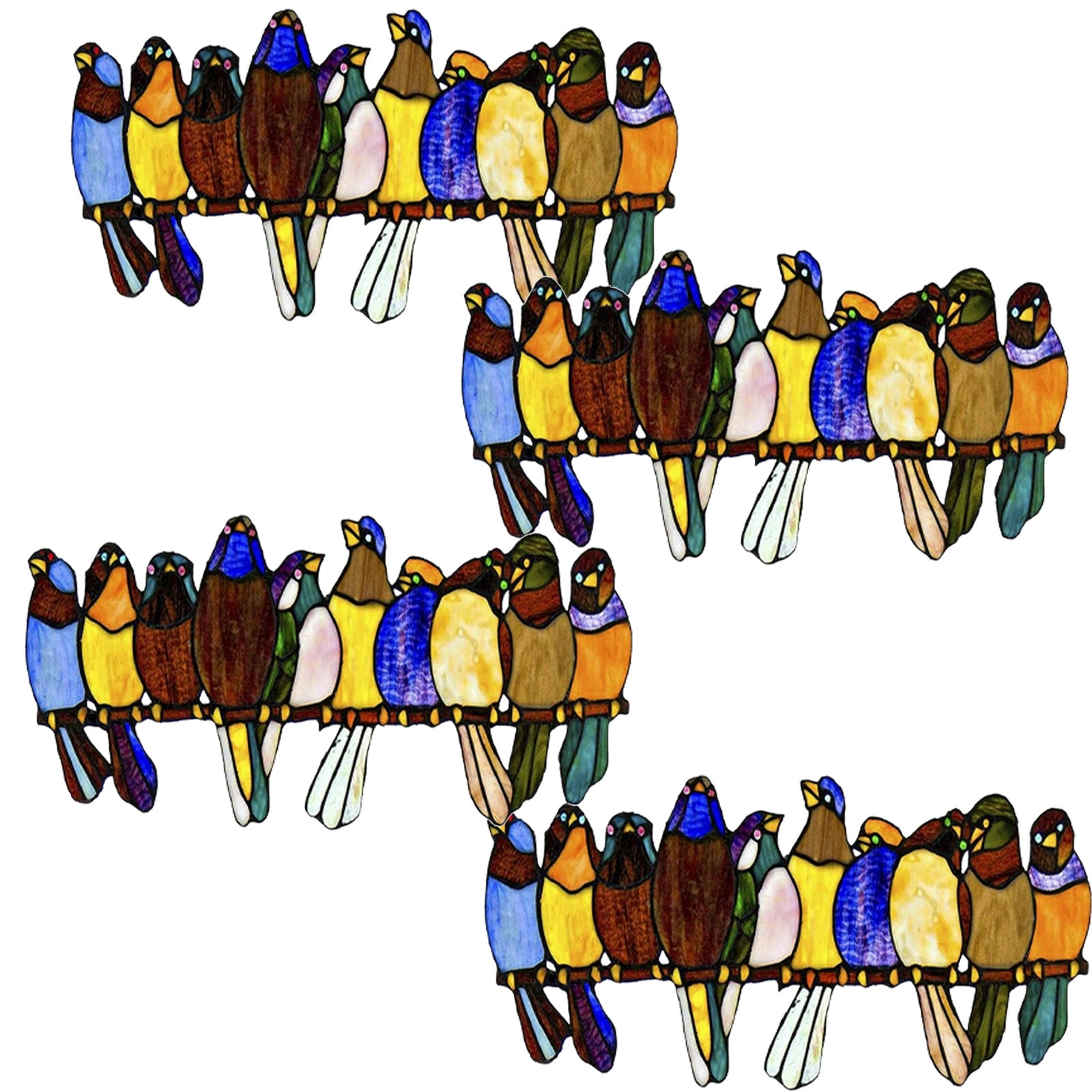 Uanit Cardinal Sticker Heavy on Stained Decoration Birds Style Stickers ...