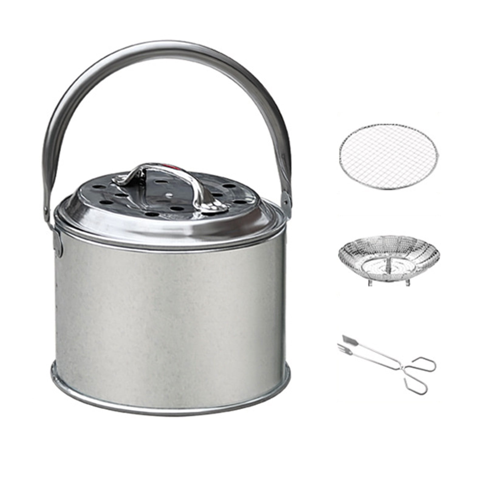 Uanit Charcoal Pot Barbecue Stove Set Camping Grill Fire with Stainless ...
