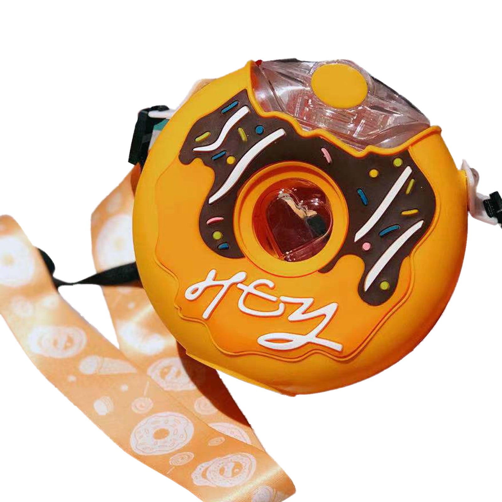 Uanit Children's Sippy Cup Baby's Portable Water Donut Strapable Square ...