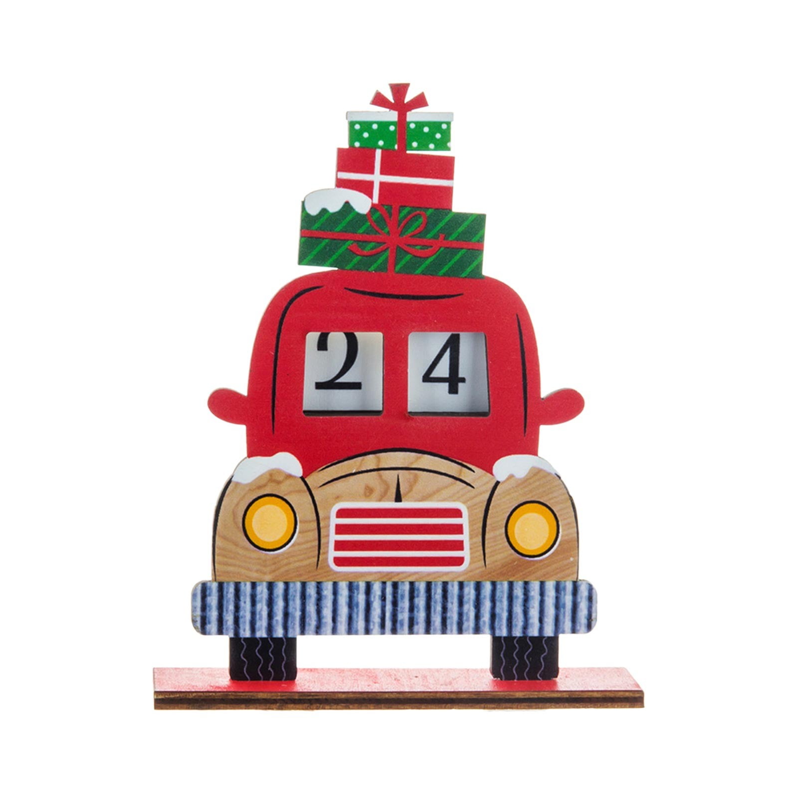 Uanit Christmas Month Countdown Ornament Wooden Year Countdown Calendar ...