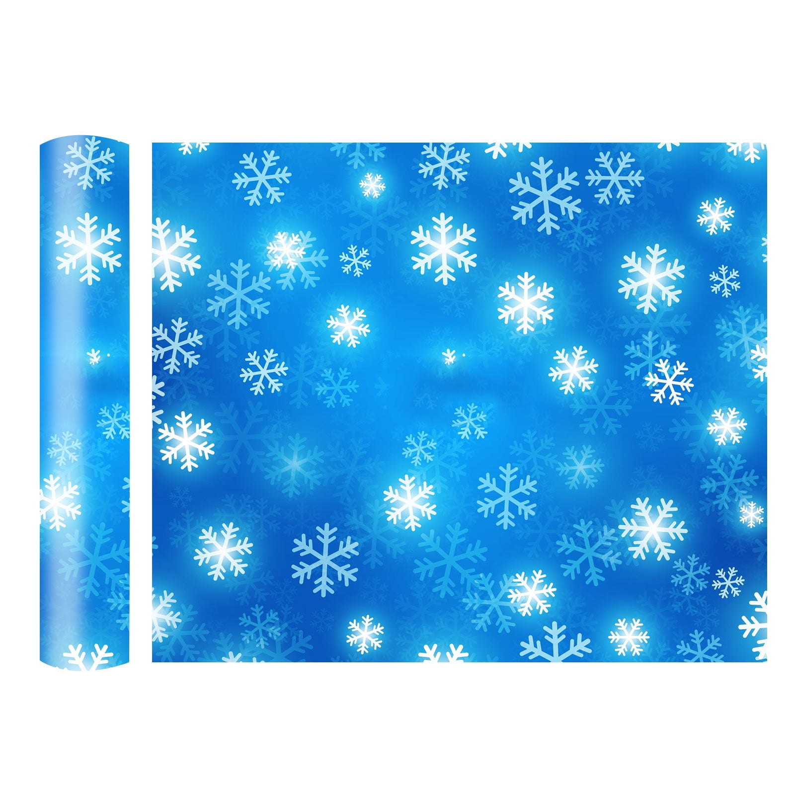 Uanit Christmas Winter Snowflake Pattern Heat Transfer Vinyl Stripe ...