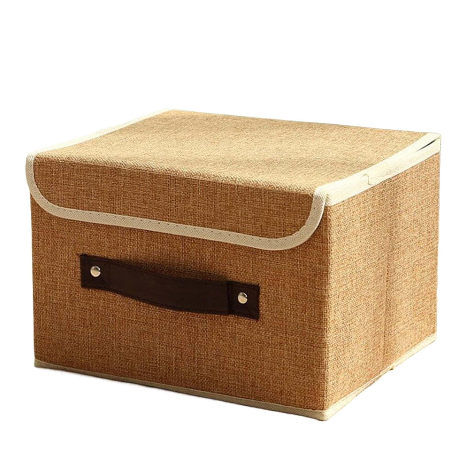 Uanit Clothing Storage Box Large Linen Fabric Foldable Boxes Organizer ...