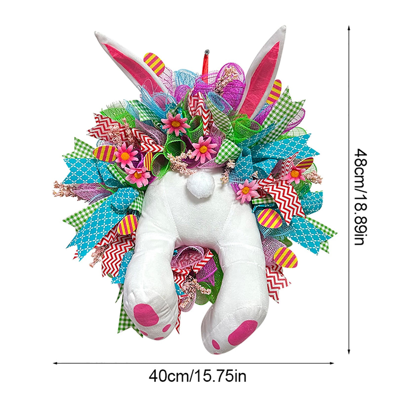 Uanit Easter Electric Bunny Leg Garland Patio Wall Hanging Holiday ...