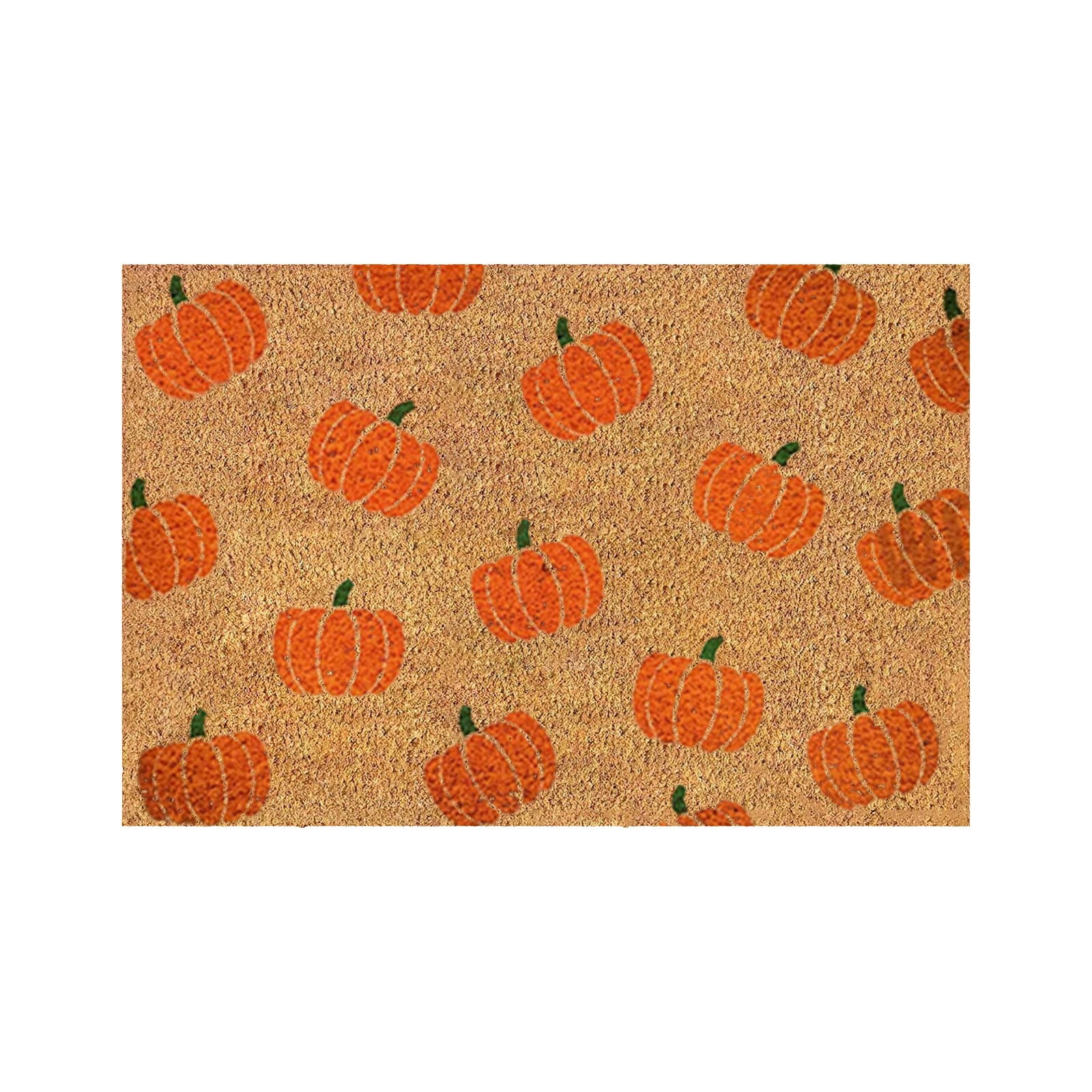 Uanit Fall Coir Doormat Welcome Pumpkins Door Mat Non-Slip Farmhouse ...