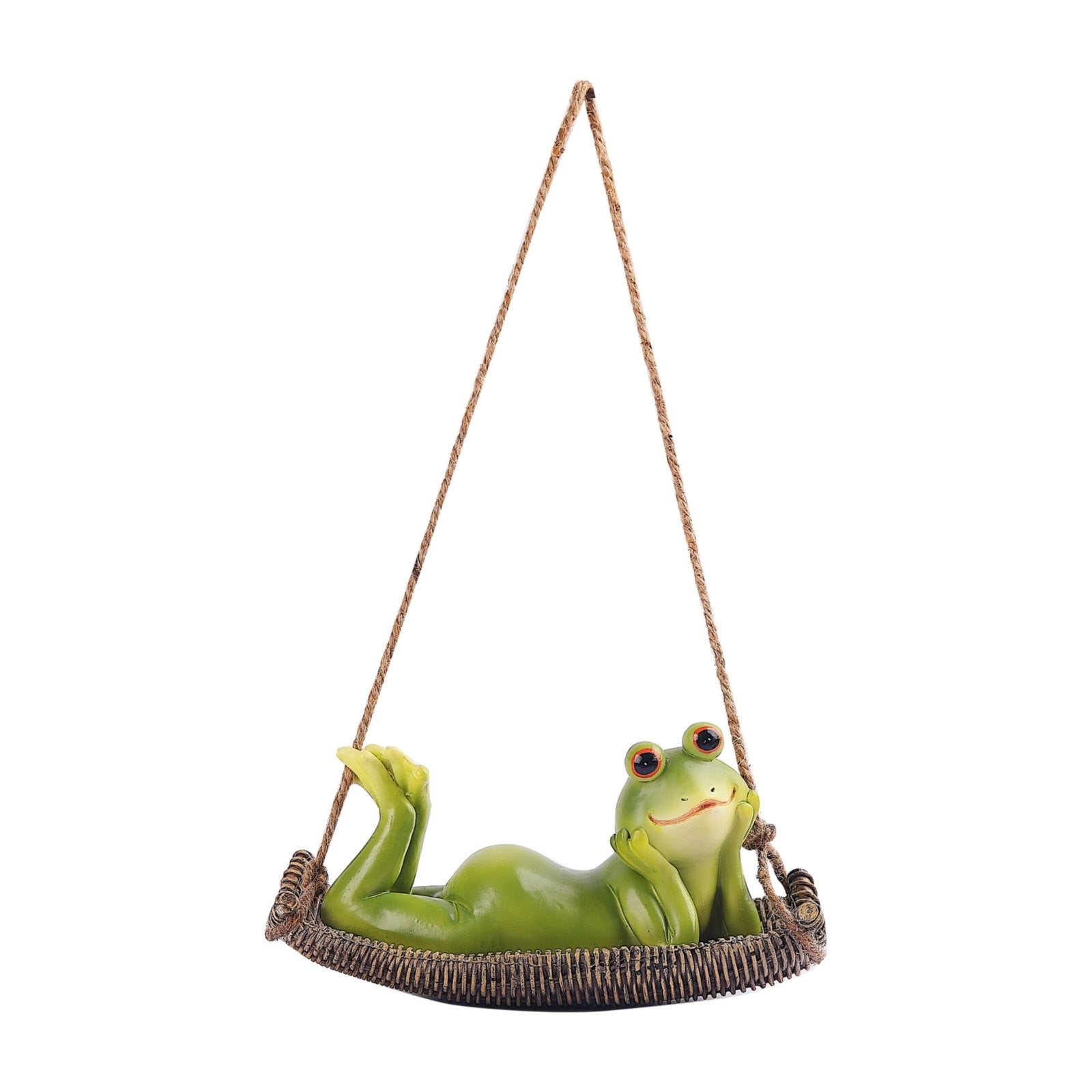 Uanit Funny Hanging Hammock Swing Frog Statues Fairy Tree Sleeping ...