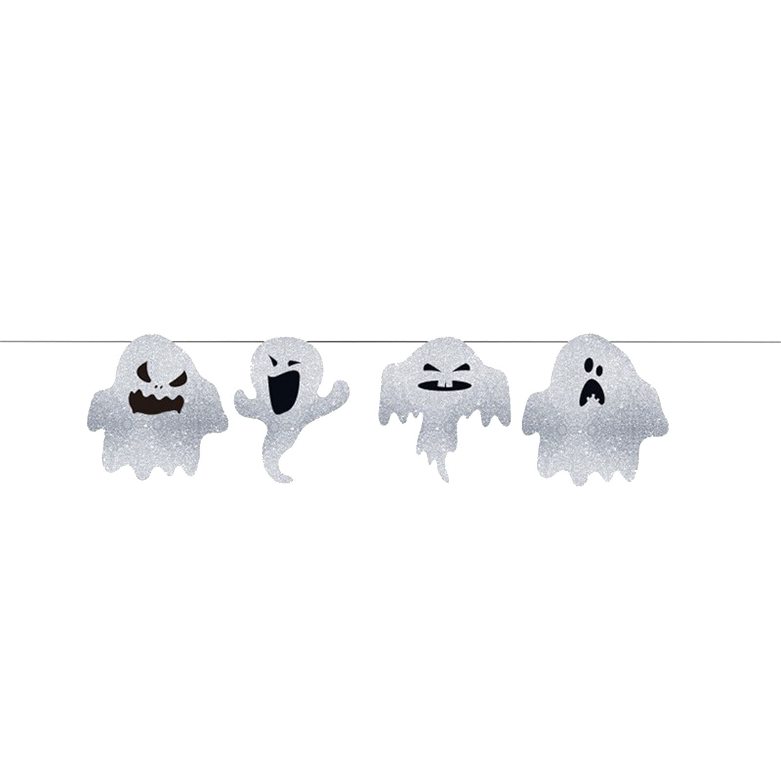 Uanit Halloween Bunting Banners Cute Ghost Streamer Garland Hang Banner ...